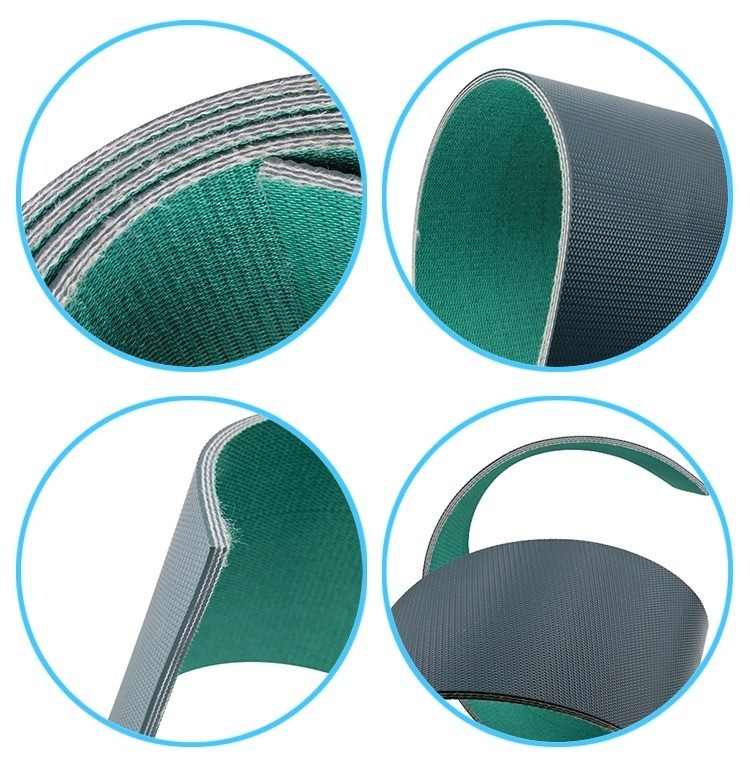 Petrol Green Diamond Pattern 3 Ply Conveyor Belt 4 Ply Polishing PVC ...