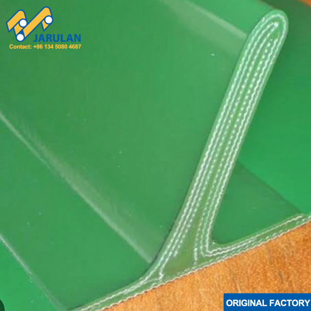 Strong Strength Fabric Reinforced PVC Cleats Green Color For Conveyor ...